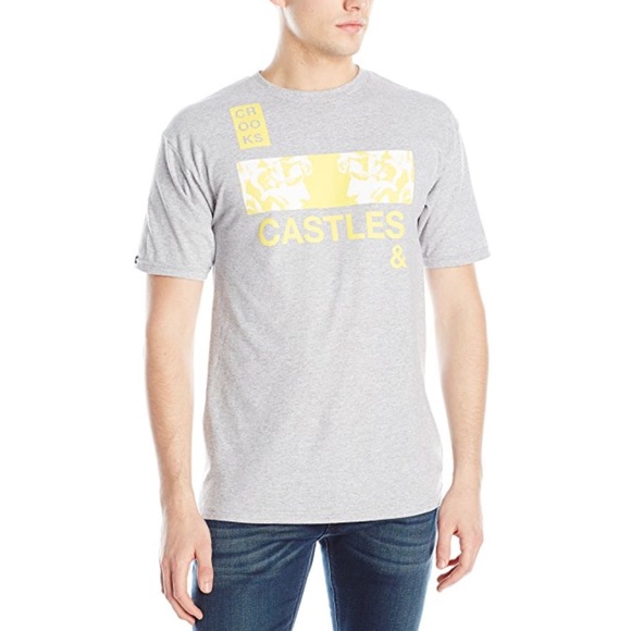 Crooks & Castles | Shirts | Mens Knit Crew Crooks Center Logo Tshirt ...